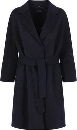 Max Mara Femme, Manteaux, Bleu, Taille: 34 FR Arona Coat