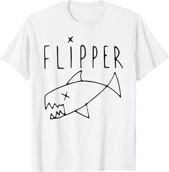 Piss & Vinegar Flipper Punk Rock Grunge Fisch Grafik T-Shirt T-Shirt