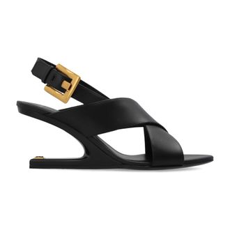 Balmain Femme, Chaussures, Noir, Taille: 39 EU Sandales compens&eacute;es Anthem
