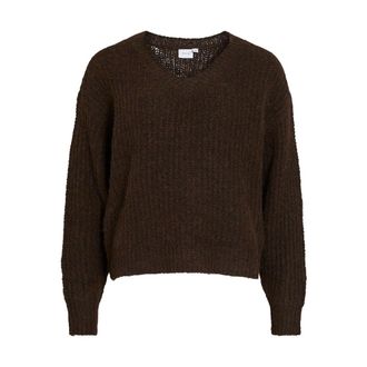 Vila mpe V-Neck L/S Knit Top-Noos