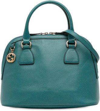 Gucci Hobo Bags - Small Dollar Calfskin GG Charm Dome Satchel - Gr. unisize - in Blau - f&uuml;r Damen
