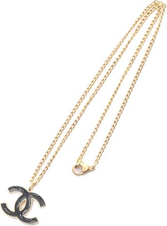 Chanel collier Coco Mark à pendentif (1986-1988) - Or