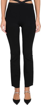 T Alexander Wang Logo-Detailed Viscose Leggings - Black