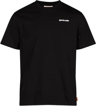 Gertrude T-shirt Leonstripe droit col rond imprim&eacute; en coton