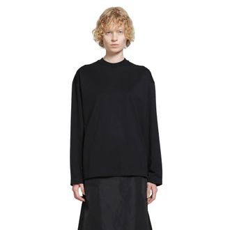 Jil Sander Cotton Crewneck Long Sleeve T-Shirt