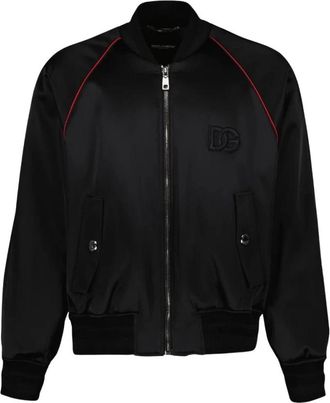 Dolce & Gabbana Homme, Vestes, Noir, Taille: XS Bomber DG