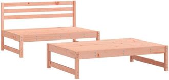 vidaXL Salon de jardin 2 pcs bois massif douglas