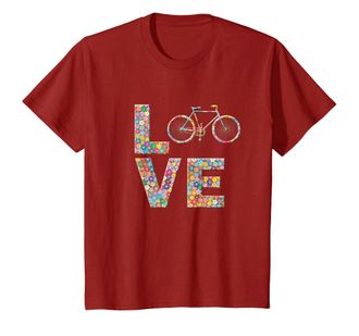SunFrot Radfahren Biker Fahrrad Radfahrer Liebe Blumen T-Shirt