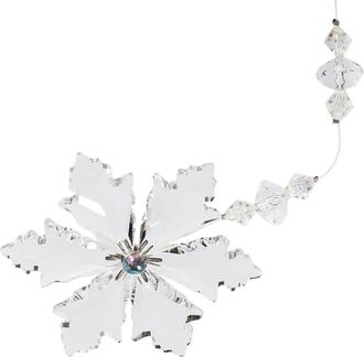 Soimiss Schneeflocke Weihnachtsbaum Dekoration Acryl Hängender Schneeflocke Anhänger DIY Weihnachtsbaumschmuck Hängende Ornamente Für Fenster Wand Kamin