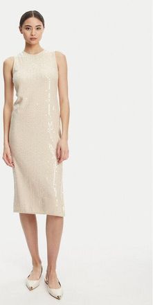 Marella Coctailkleid Addetto 2523326024 Écru Regular Fit