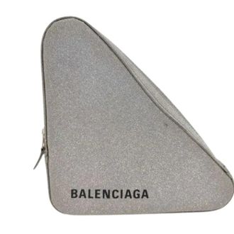 Balenciaga Sac pochette vintage doccasion - Femme - Pre-owned - Gris - Taille: ONE Size