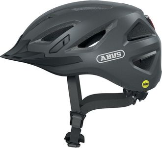 ABUS Stadthelm Urban-I 3.0 MIPS - Fahrradhelm mit R&uuml;cklicht, Schirm und Magnetverschluss f&uuml;r den Stadtverkehr - f&uuml;r Damen und Herren - Grau Matt, L, L (56-