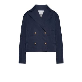 Silvian Heach Doppelreihige Jacke - - Jackets - Damen - Blau - S