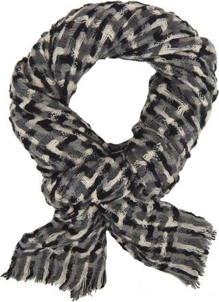 Ella Jonte Damenschal grau schwarz kuschelweicher Schal Herbst Winterschal