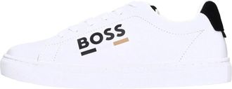 HUGO BOSS Homme, Chaussures, Blanc, Taille: 41 EU Leather Baskets