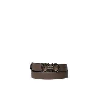 Ferragamo Femme, Accessoires, Brun, Taille: 80 CM Ceinture R&eacute;versible Gancini