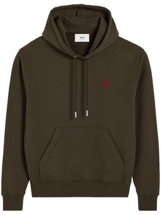 Ami hoodie &agrave; motif Ami de Coeur brod&eacute; - Vert