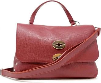 Zanellato Femme, Sacs, Rouge, Taille: ONE Size Sac à Main en Cuir Rouge Style Opéra