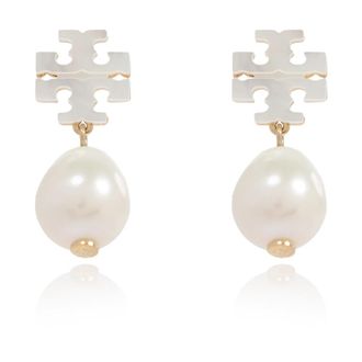 Tory Burch Kira Ohrringe - - Accessories - Damen - Wei&szlig; - ONE SIZE