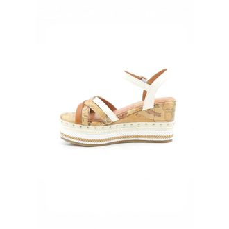 Alviero Martini 1A Classe Femme, Chaussures, Beige, Taille: 38 EU Sandale compens&eacute;e