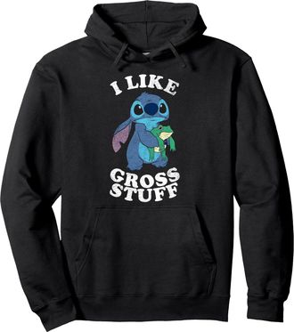 Disney Lilo & Stitch Ich mag grosses Zeug Stitch-Porträt Pullover Hoodie