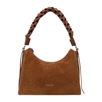 Coccinelle Boheme Suede Bimaterial Hobo - Femme - Sacs - Brun - Taille: ONE Size
