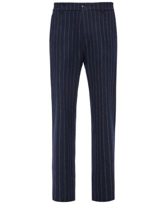 Drykorn Wollhose mit Stretchanteil und Nadelstreifen in