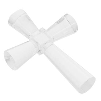 Cabilock Kristallkreuzornament Kristall Kreuz Dekorative Kreuzstatue Kreuzdekor Kreuz Schm&uuml;cken Kristallkreuz-Handwerk Haushaltskreuz Stehendes Tischkreuz Kreu