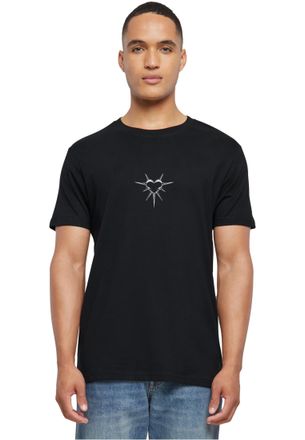 Mister Tee Herren Spike Heart EMB Tee Black, L