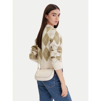 Tommy Hilfiger Handtasche Tommy Hilfiger Th Glam Mini Chain Crossover AW0AW18142 &Eacute;cru