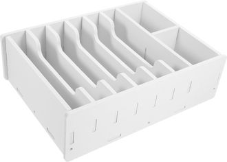 Valiclud Geldaufbewahrungsbox Klein Mit 8 Fächern Aus Holz Kunststoff Platten Multifunktionale Münz Und Ticketsortierbox Für Schreibtisch