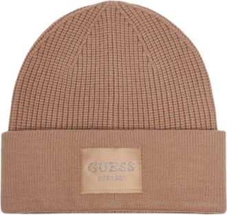 Guess Logo Beanie - - Accessories - Damen - Beige - L