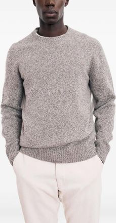 Hartford pull moucheté à col rond - Gris