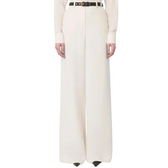 Max Mara Amico Wide Hosen - - Trousers - Damen - Wei&szlig; - L