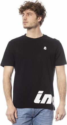 Invicta Big Logo Kurzarm Baumwoll T-Shirt - - Tops - Herren - Schwarzk - L