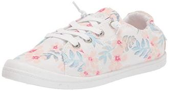 Roxy Baskets à Enfiler Rory pour Femme, Rose/Blanc/Bleu, 37 EU