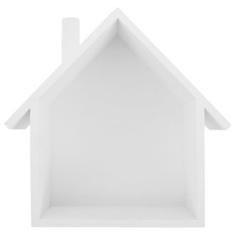 BESPORTBLE TOVINANNA Hausförmiges Holzregal Aufbewahrungsregale Rustikales Wohnzimmerregal Bauernhaus Ausstellungsregal Rustikales Holzregal Bauernhaus Hausförmi