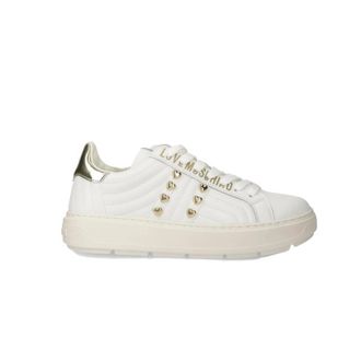 Love Moschino Femme, Chaussures, Blanc, Taille: 36 EU sneaker Pelle