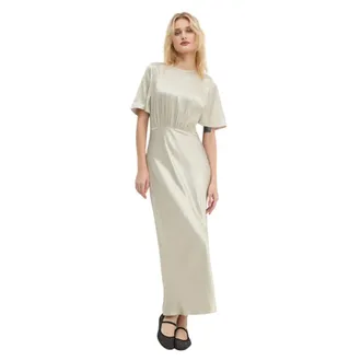 Sams&oslash;e & Sams&oslash;e Salucinda Dress - Femme - Robes - Beige - Taille: 38 FR