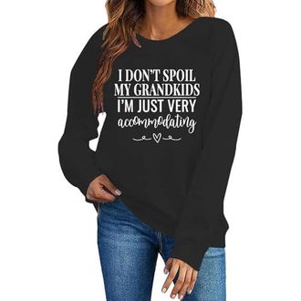 Generic Sweatshirts pour femmes UK sweatshirts pour femme imprim&eacute; graphique haut surdimensionn&eacute; col rond manches longues automne hiver d&eacute;contract&eacute; confortable