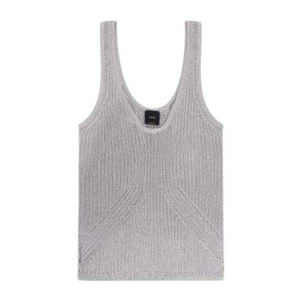 Pinko &Auml;rmellose Oberteile - - Tops - Damen - Grau - S