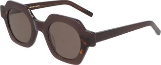 Kaleos Moderne Unregelm&auml;&szlig;ige Sonnenbrille Northcutt - - Accessories - unisex - Braun - 47 MM
