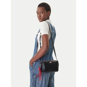 Tommy Jeans Handtasche Tommy Jeans Tjw City Charm Camera Bag AW0AW18456 Schwarz