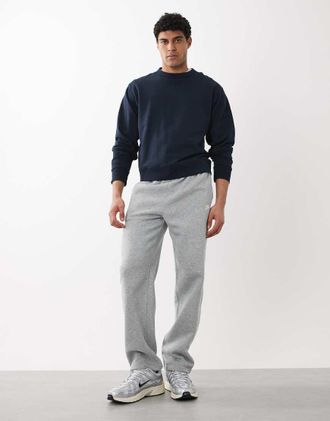 Nike Club Fleece - Pantalon de jogging droit avec logo - Gris