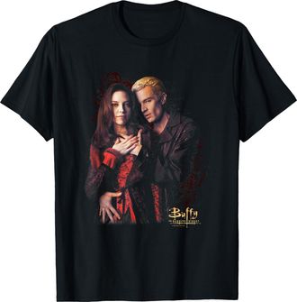 Buffy the Vampire Slayer Buffy The Vampire Slayer Iconic Spike Drusilla Retro Poster T-Shirt