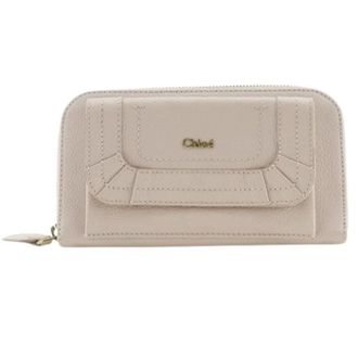 Chlo&eacute; Portefeuille en cuir Pre-owned - Femme - Pre-owned - Rose - Taille: ONE Size