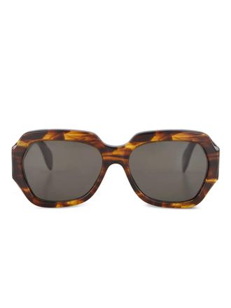 Retro Superfuture lunettes de soleil &agrave; monture octogonale - Marron