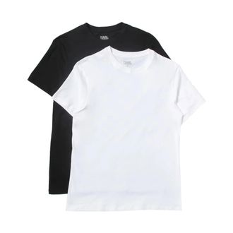 Karl Lagerfeld T-Shirt mit Rundhalsausschnitt (2er-Set) - - Tops - Herren - Mehrfarbig - S