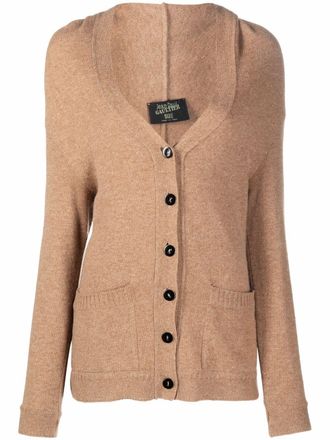 Jean Paul Gaultier cardigan à col v (années 1990) - Marron