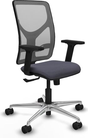 Piqueras y Crespo B&uuml;rostuhl, grau, mit 2D-Armlehnen, h&ouml;henverstellbare Lendenwirbelst&uuml;tze. Ausgestattet mit 3 Positionen und Schneideschaum. Mit Rollen von 65 mm Nylon.